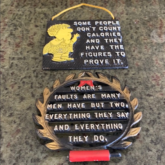 unbranded | Kitchen | Vintage Sayings Metal Plaques | Poshmark